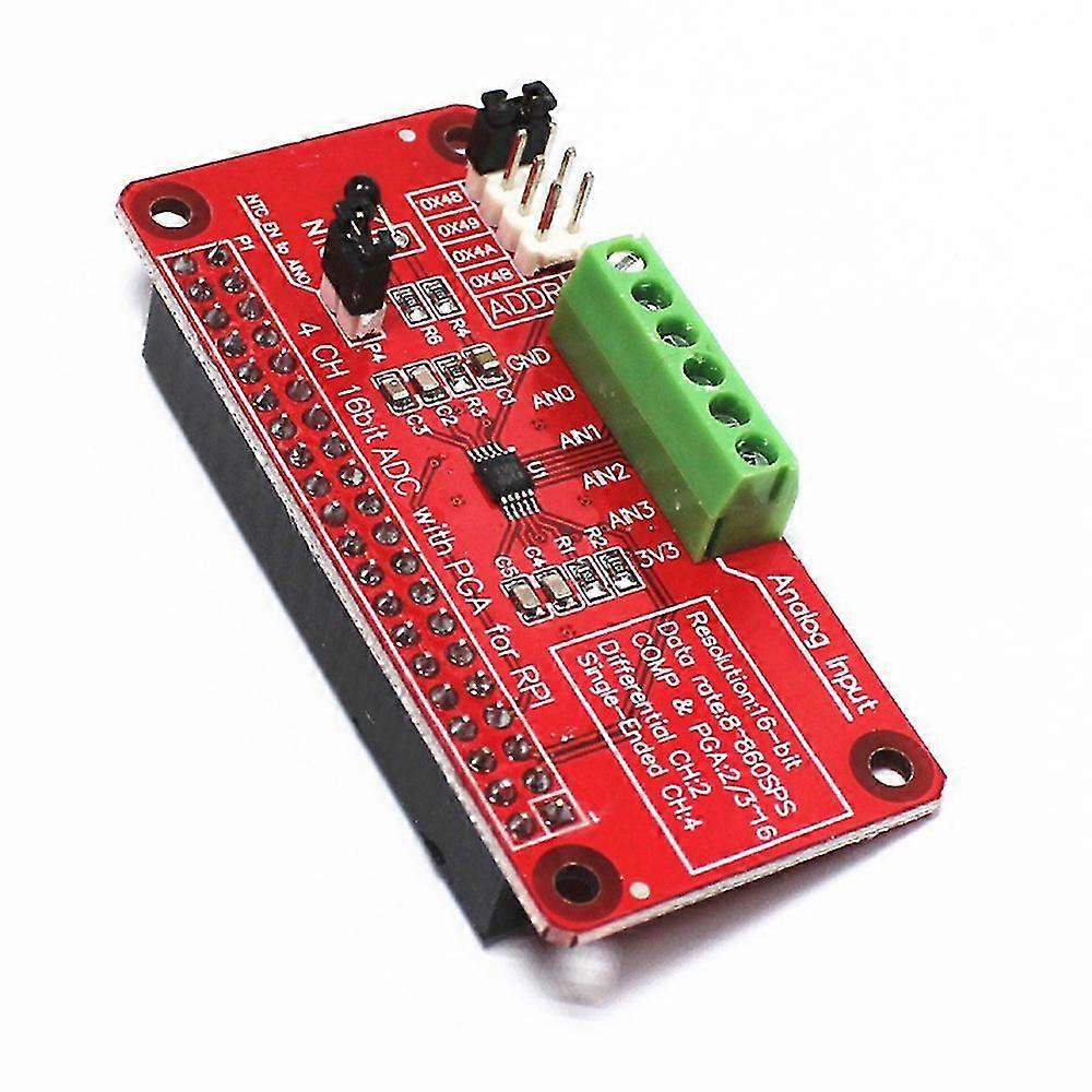 Module 3.3v Ads1115 Adc For Raspberry Pi 3/2/b+/i2c Rpi Ads1115 Adc ...