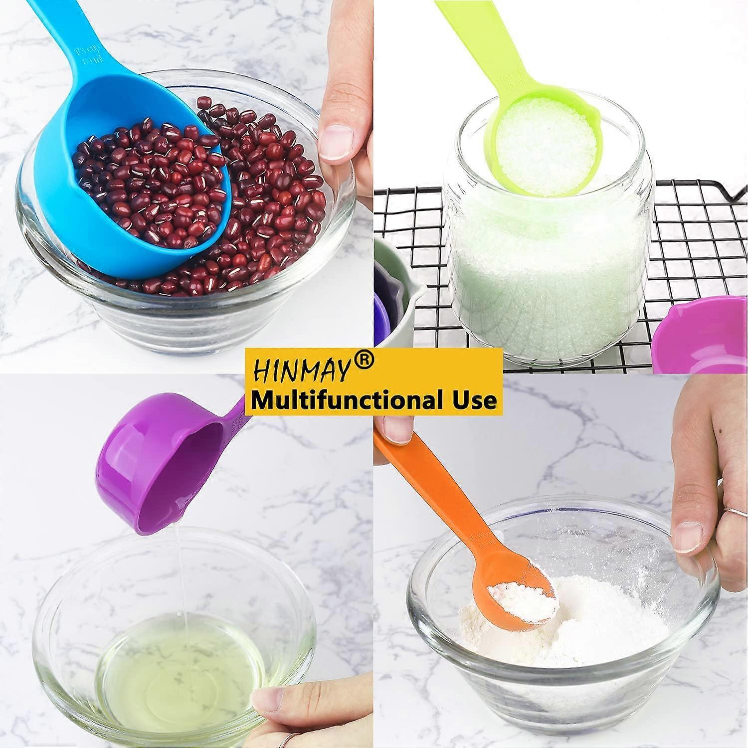 Measuring Cups and Spoons Measurement Kitchen Tools, Set of 10 (Random ...