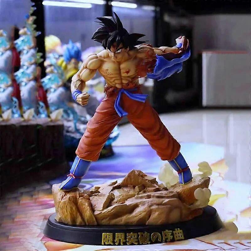 39cm Goku Dragon Ball Figure GK Tearing Clothes Son Goku Prince Vegeta ...