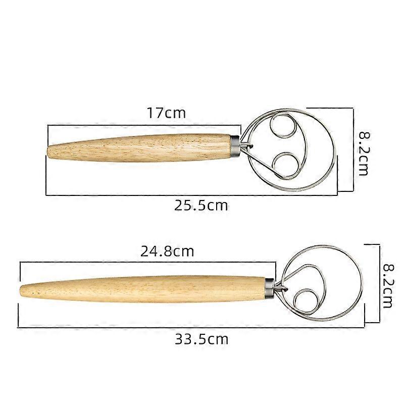 Danish Dough Whisk Stainless Steel Dough Whisk Dutch Style Bread Dough ...