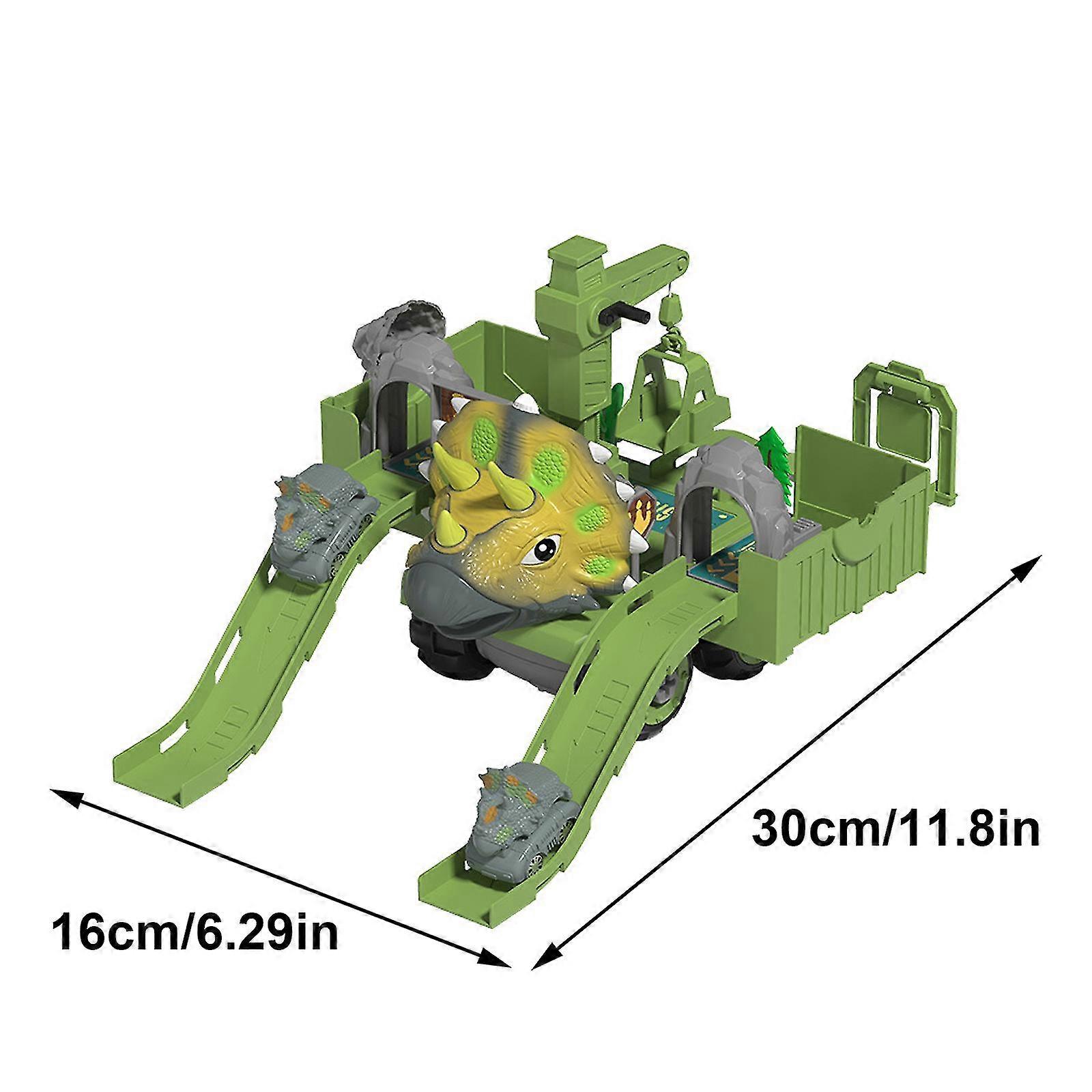 Dinosaur Base Toy Set For 3 4 5 6 Years Old, Tracks Transport Plane Toy ...