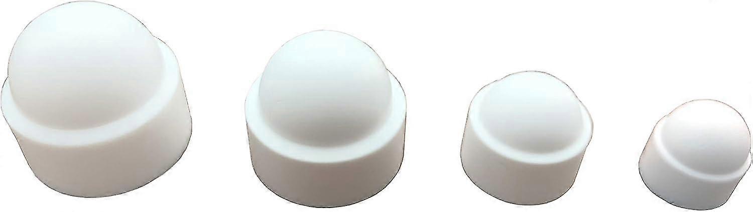 White Plastic Dome Bolt Nut Protector Cap Cover (20, M12/19mm) | Fruugo UK
