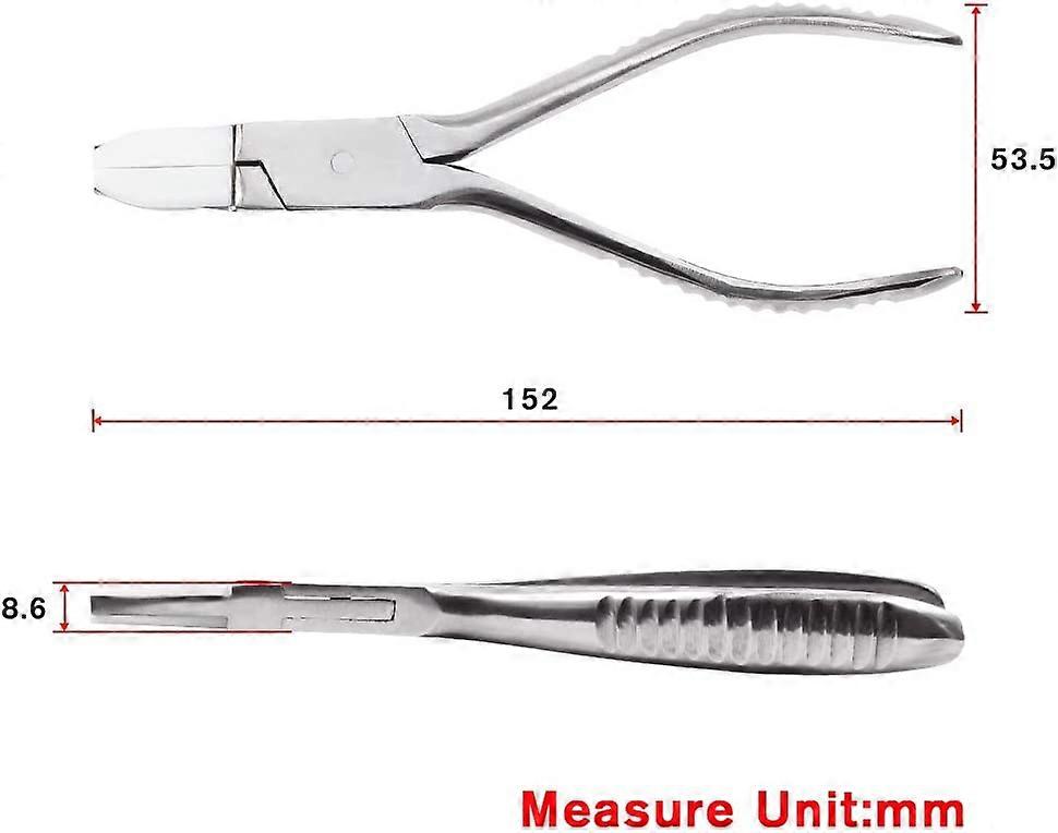 6 Inch Glasses Temple Adjusting Pliers Nylon Flat Nose Repair Pliers ...