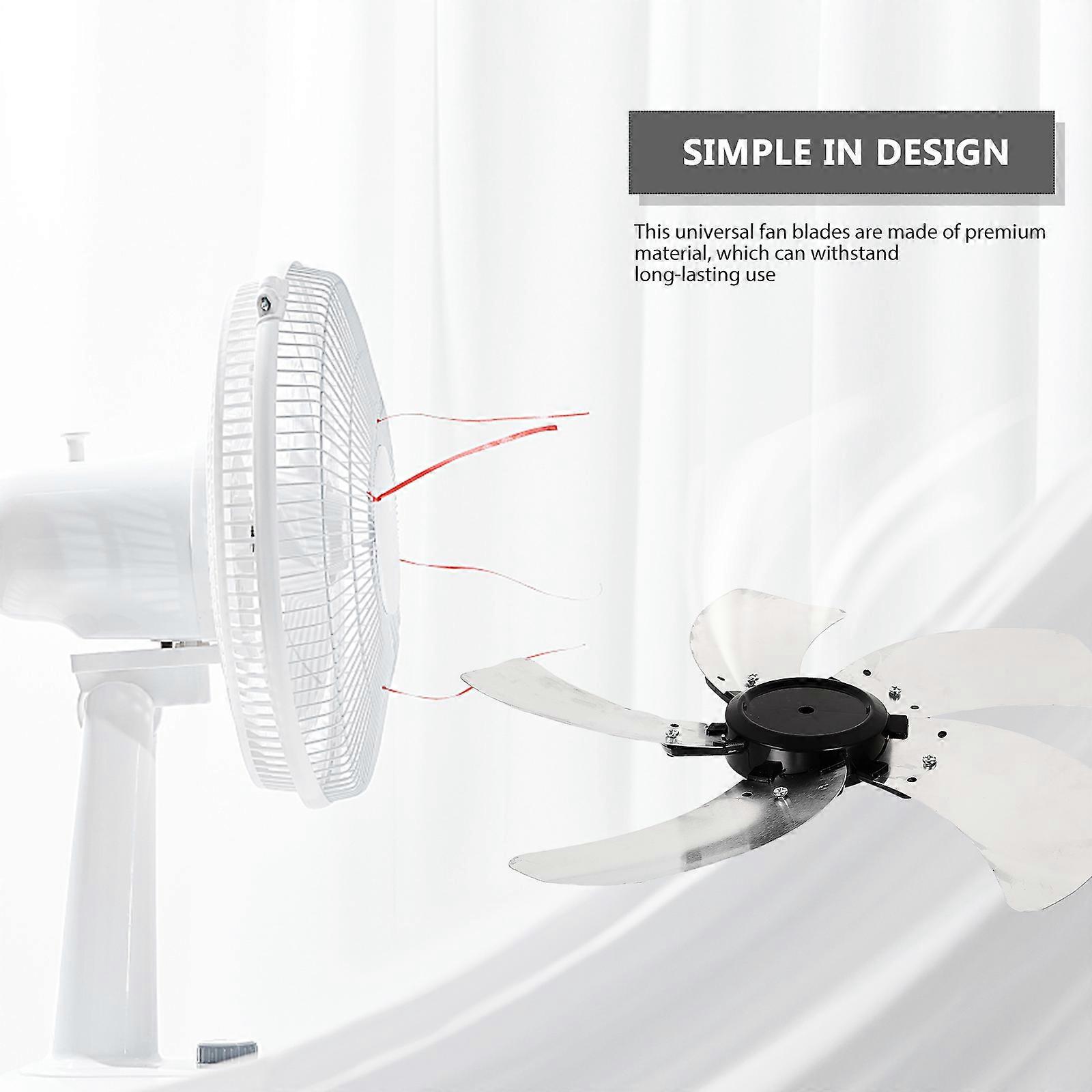 Metal 5 Leaves Fan Blade Indoor Standing Fan Replacement Part Electric ...