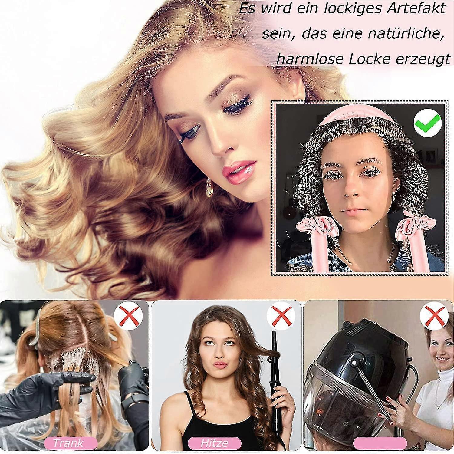 No Heat Curls,heatless Curls Band,silk Hair Curlers | Fruugo UK
