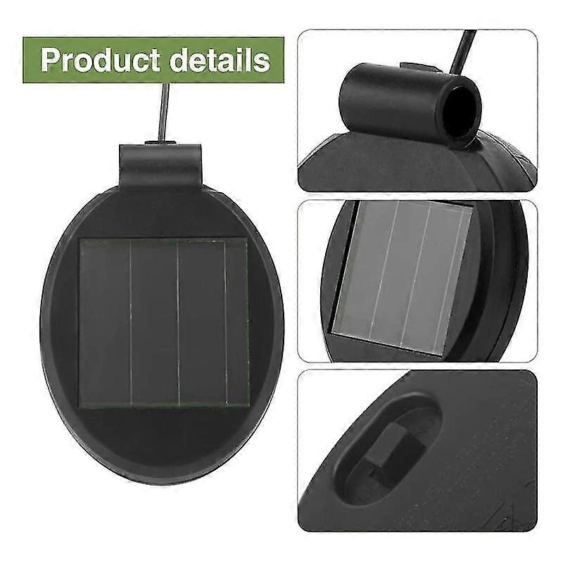 4 Packs Solar Led Light Replacement Top Part Panel ,solar Panel Lantern ...