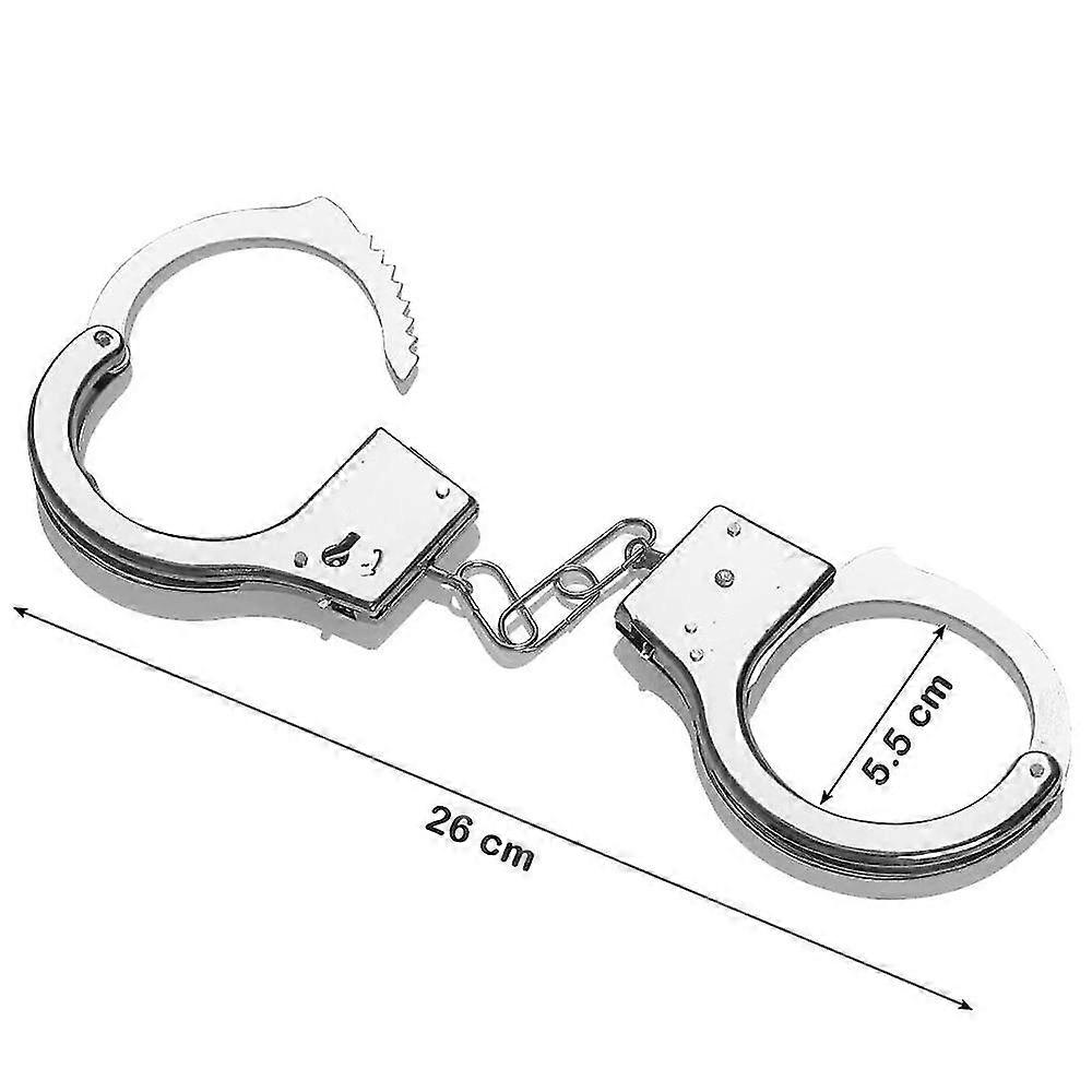 Toy Handcuffs With Keys Metal Handcuffs Costume Accessory Stage Props ...