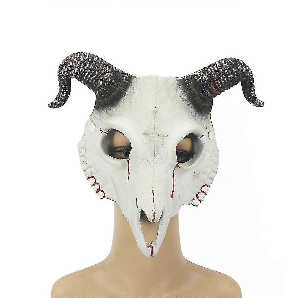 Goat Mask Halloween Party Pu Animal Mask Personality Festival Prom ...