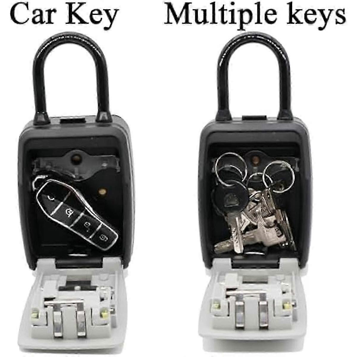 Key Safe Box Wall Mounted Key Lock Safe Box 4 Digit Combination Key Box ...