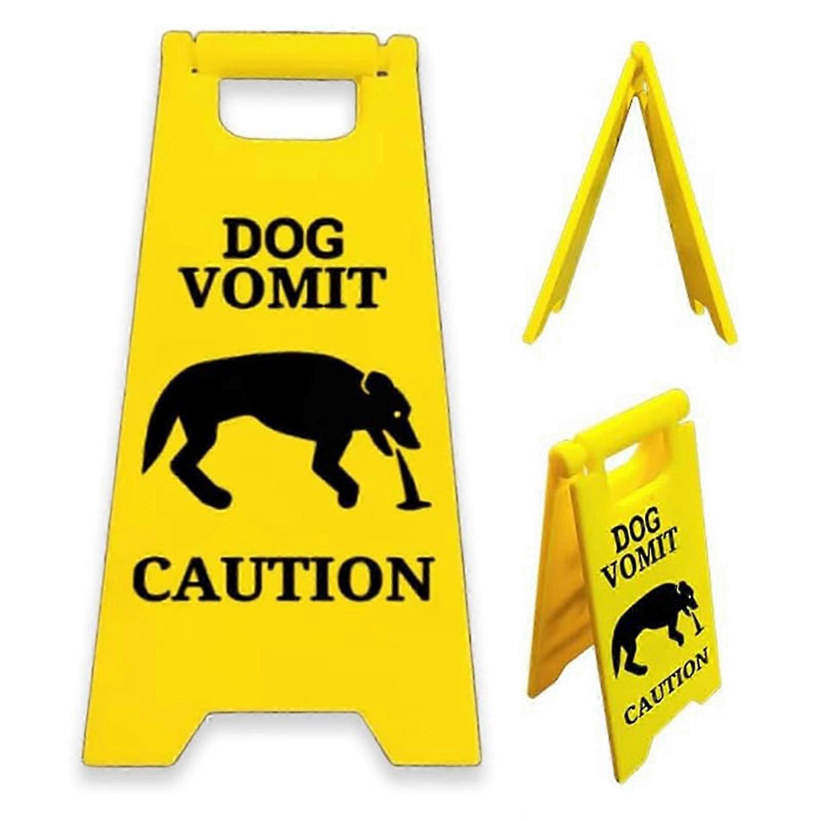 Funny Cat Vomit Sign Dog Vomit Sign Cat Signs Decor Yard Warning Sign ...