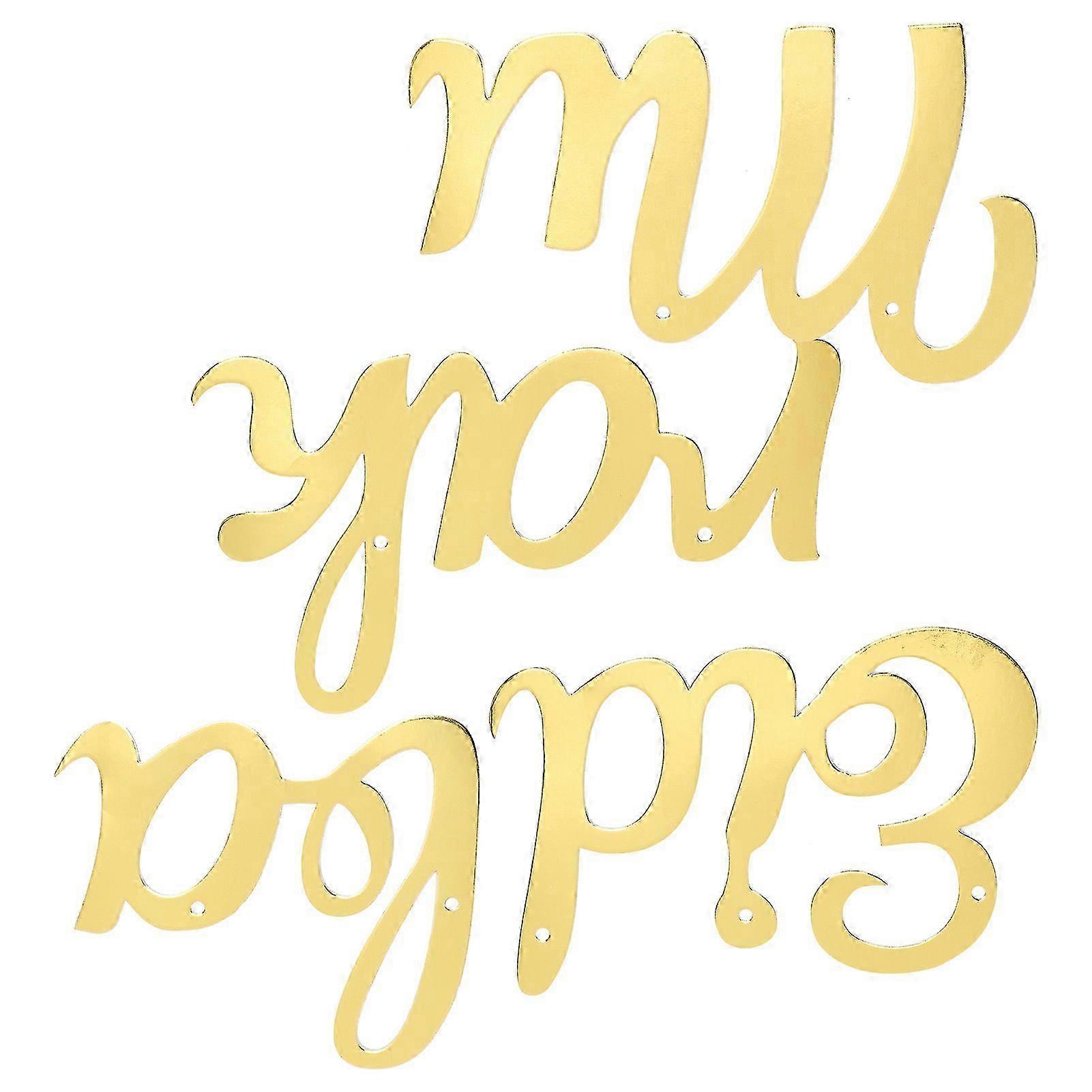 Golden Cardboard Letter Banner for Muslim Ramadan Party Celebration ...