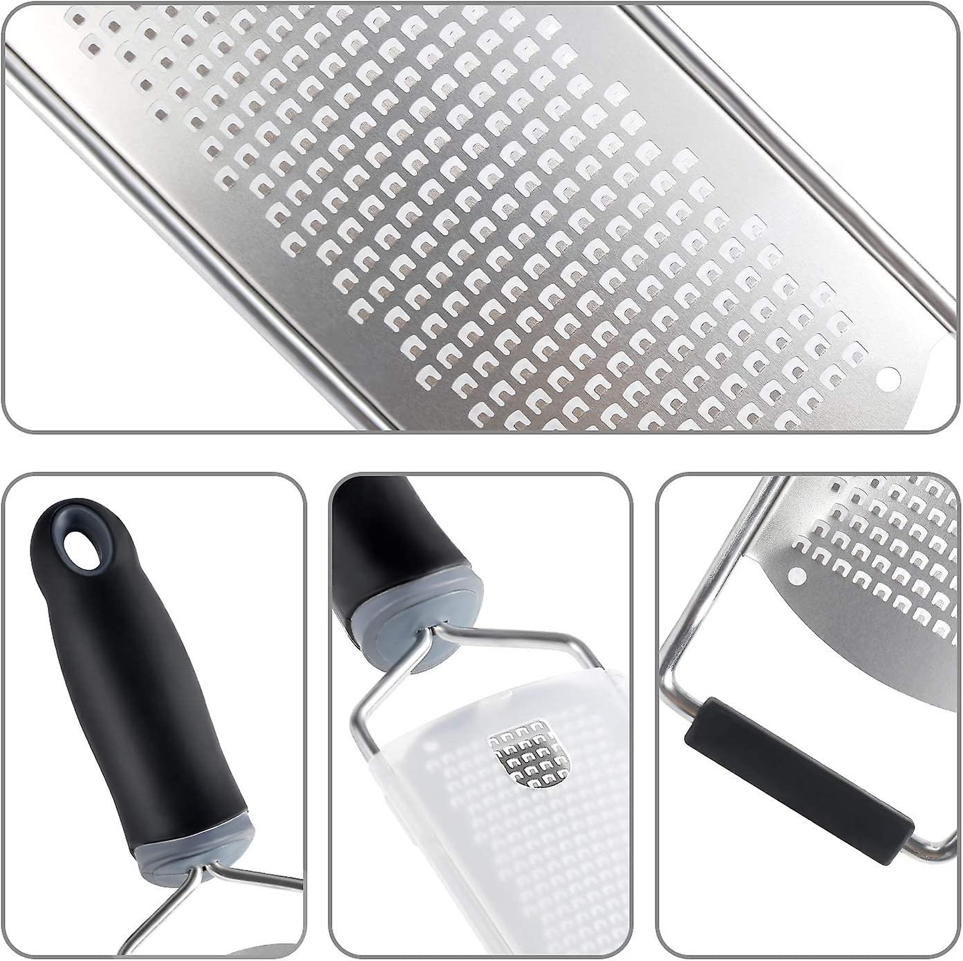 Widened Lemon Zester Grater With Ergonomic Non-slip Grip Handle, Sharp ...