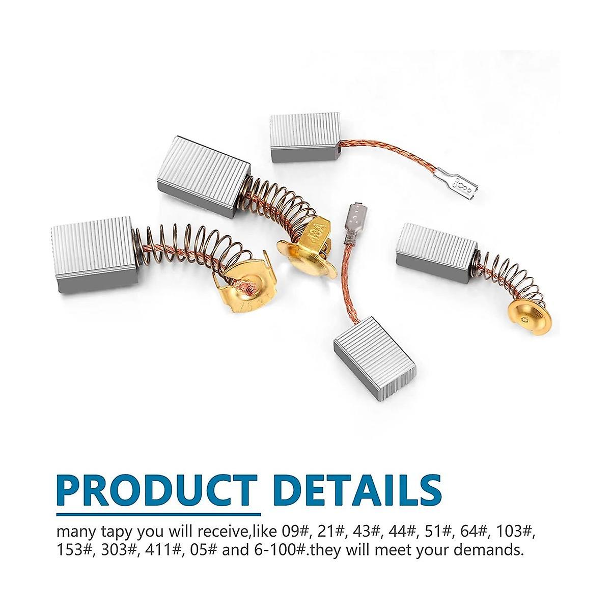 24 Pcs Electric Motor Brushes Carbon Brushes Replacement Part for ...