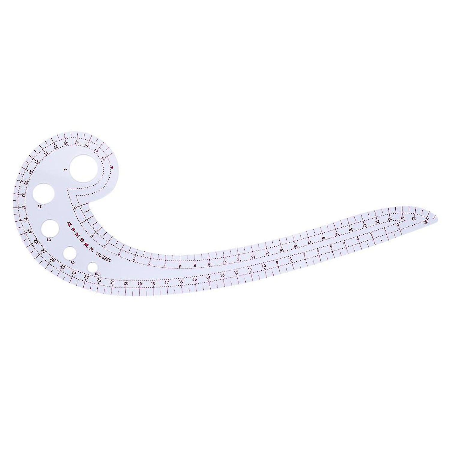 6pcs French Metric Ruler Clothing Fashion Ruler Curve Shaped Grading ...