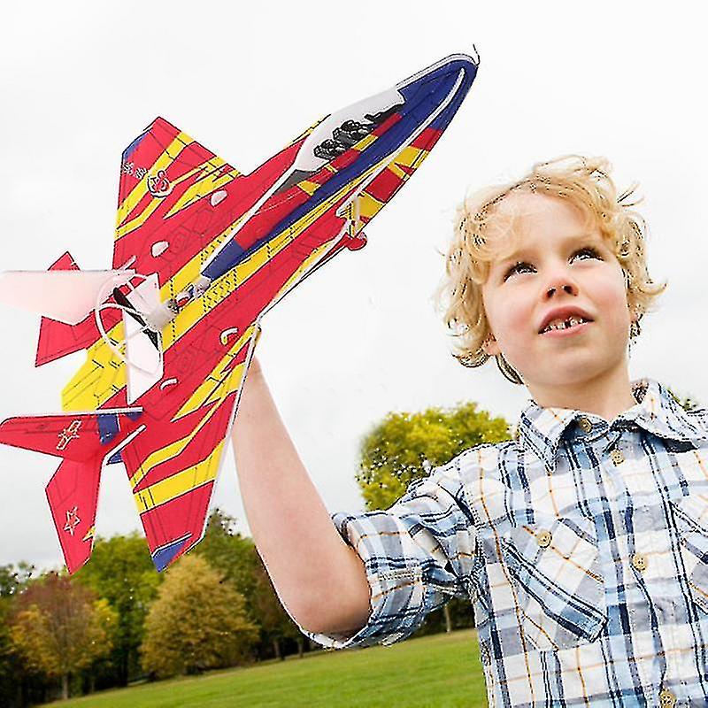 Electric Airplane Toy Rechargeable Throwing Foam Plane Model Airplane ...