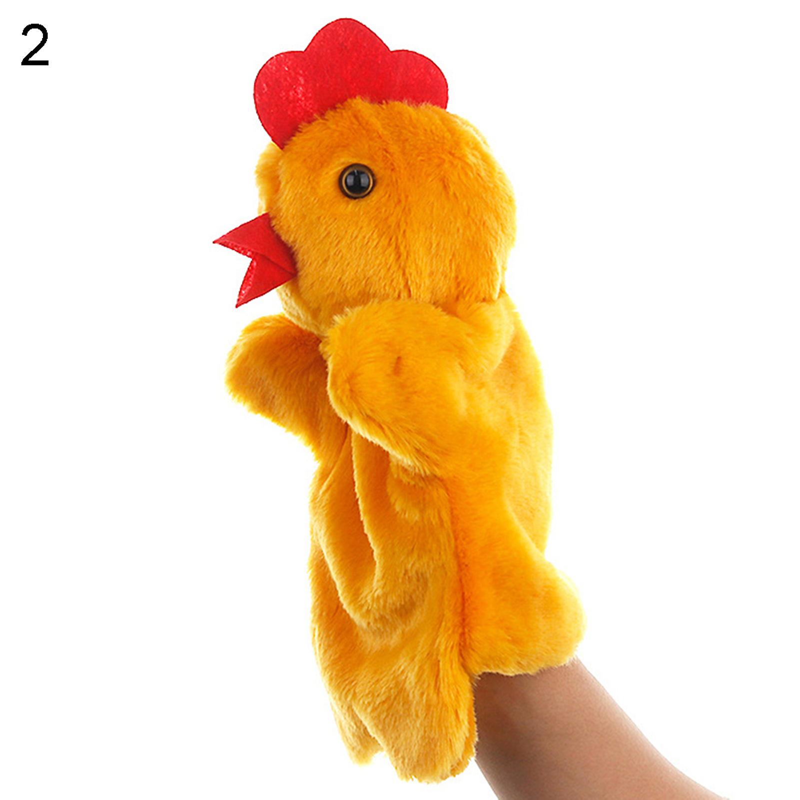 Haloppe 27cm Rooster Hen Animal Plush Doll Hand Glove Puppet Kids ...