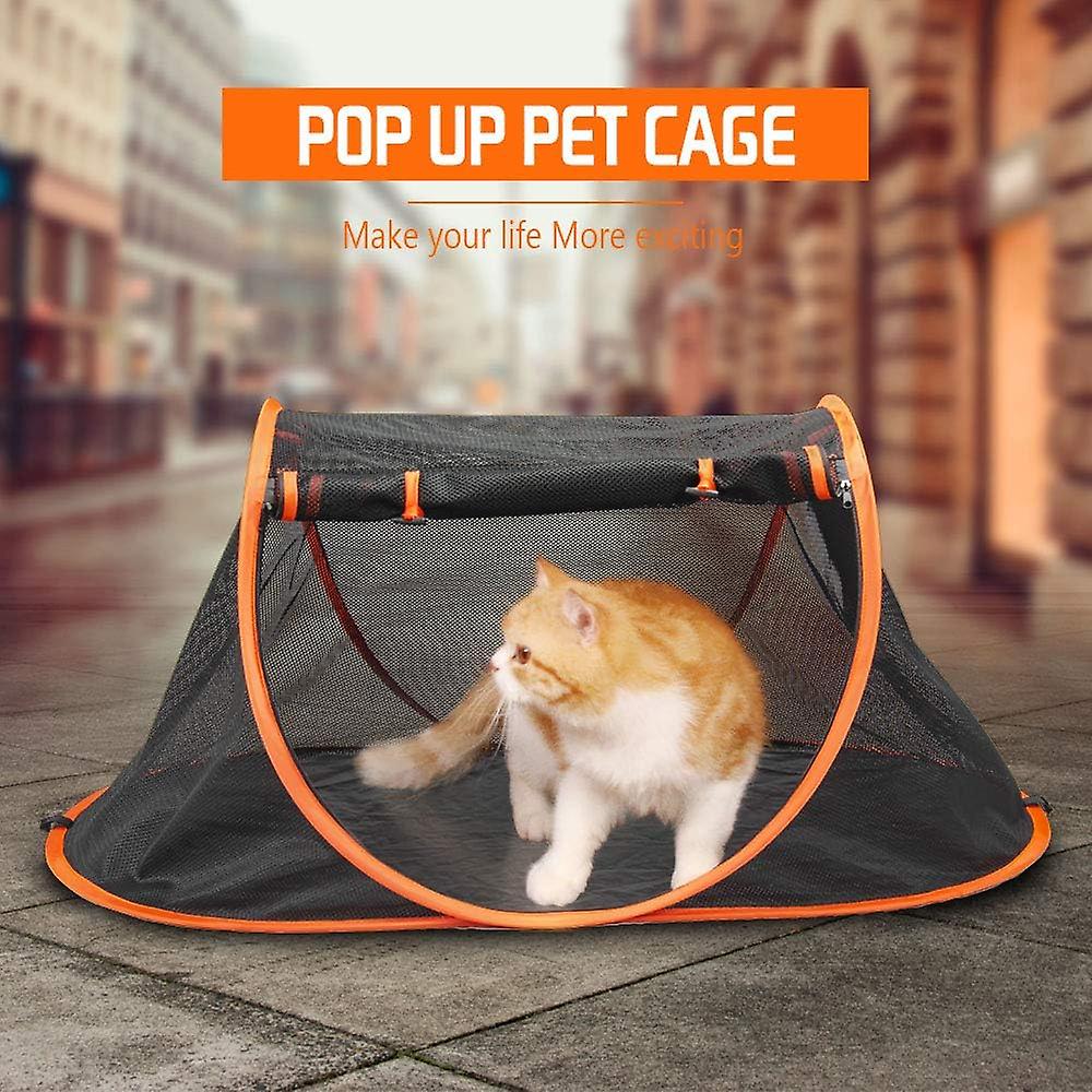 Portable Indoor/Outdoor Pet Cage/Pet Tent-Pop Up Cat Crate,Foldable ...