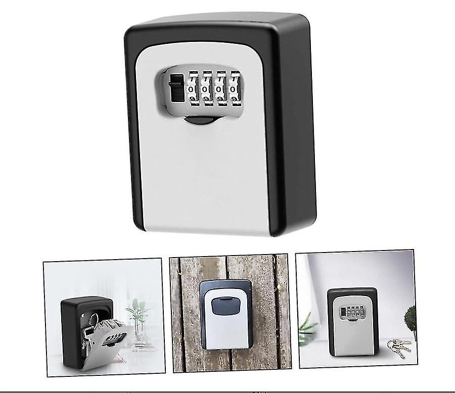Piao Key Safe Box, Wall Mounted Key Box, High Secure 4 Digit Code Key ...