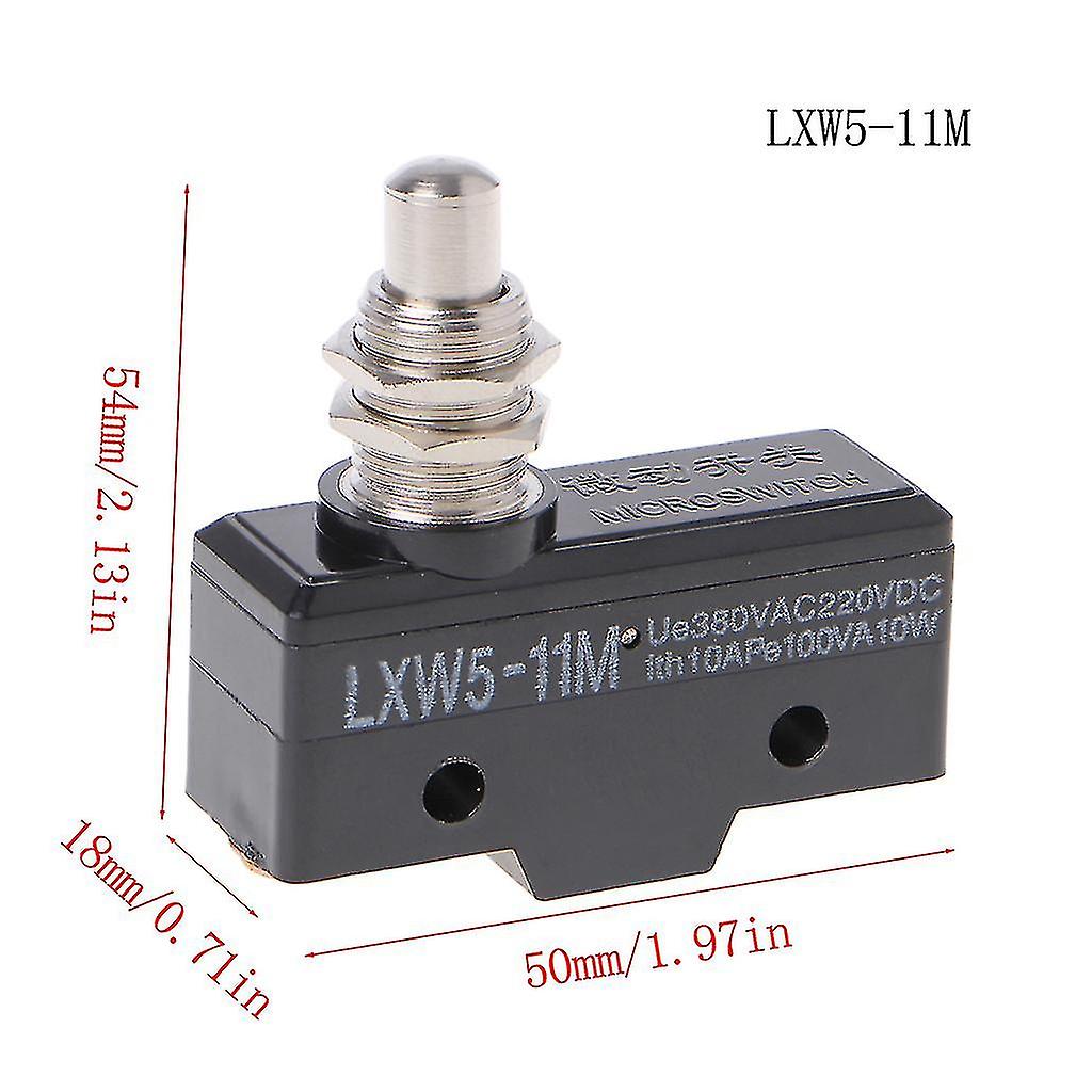 Lxw5-11m 3 Screw Terminals Panel Mount Roller Plunger Limit Switch 15a ...