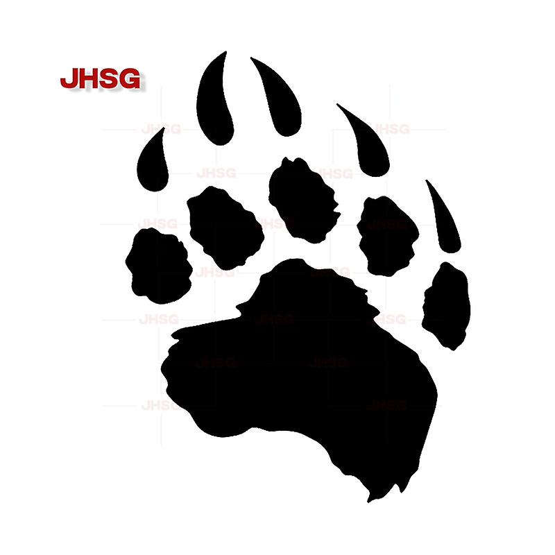 Jhsg Delicate Sticker Bear Claw Funny Car Sticker Vinyl Decal Black ...