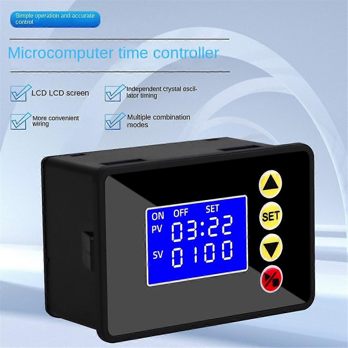Programmable Digital Switch Relay Control Time Controller Delay Relay Cycle Timing On/Off AC110 ...