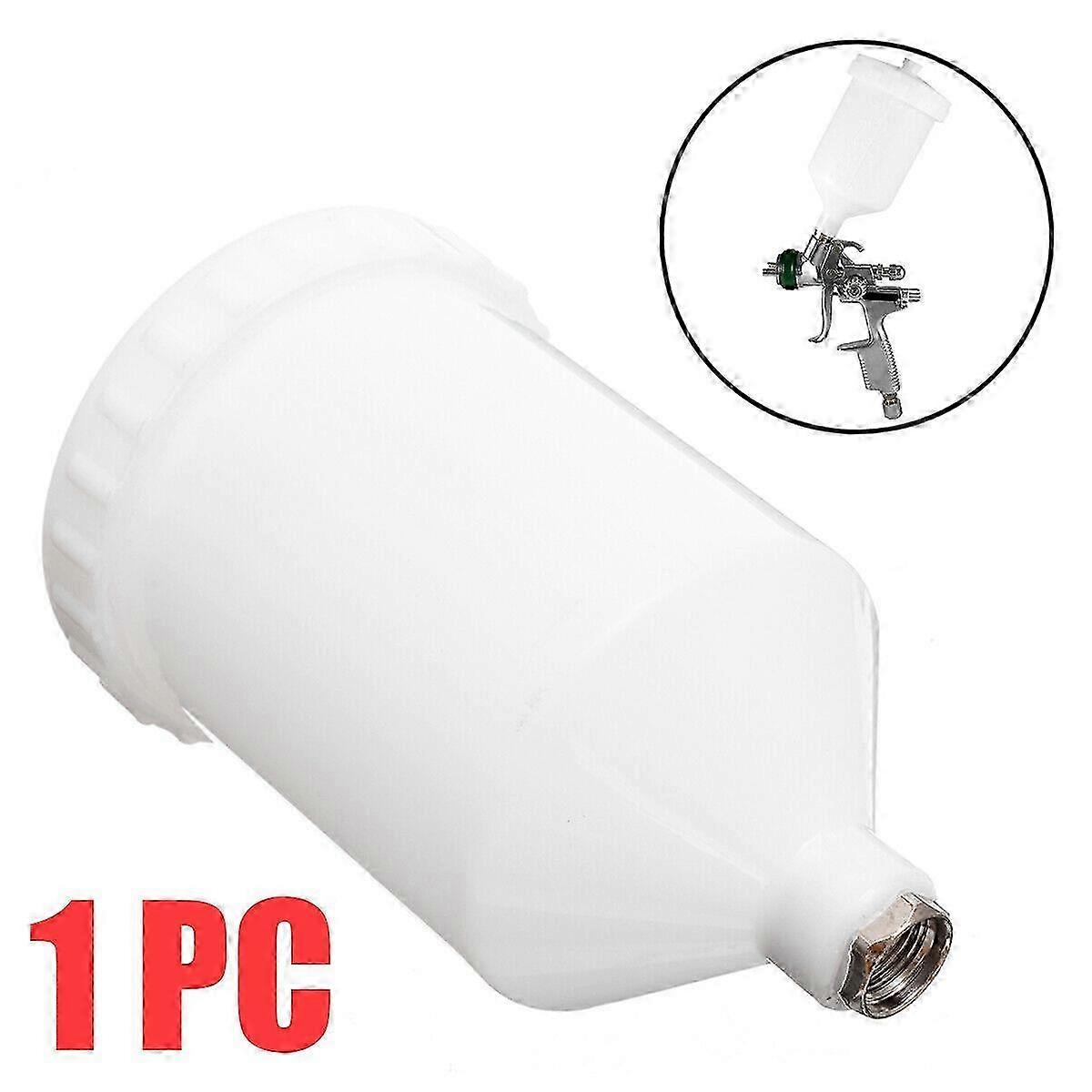 Car 600ML Plastic Air Feed Paint- Airbrush Cup Pot Threaded Connector ...