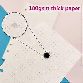 A5 Refill Paper, 3 Pack Refillable Note Paper, Squared, 6 Holes Refill ...