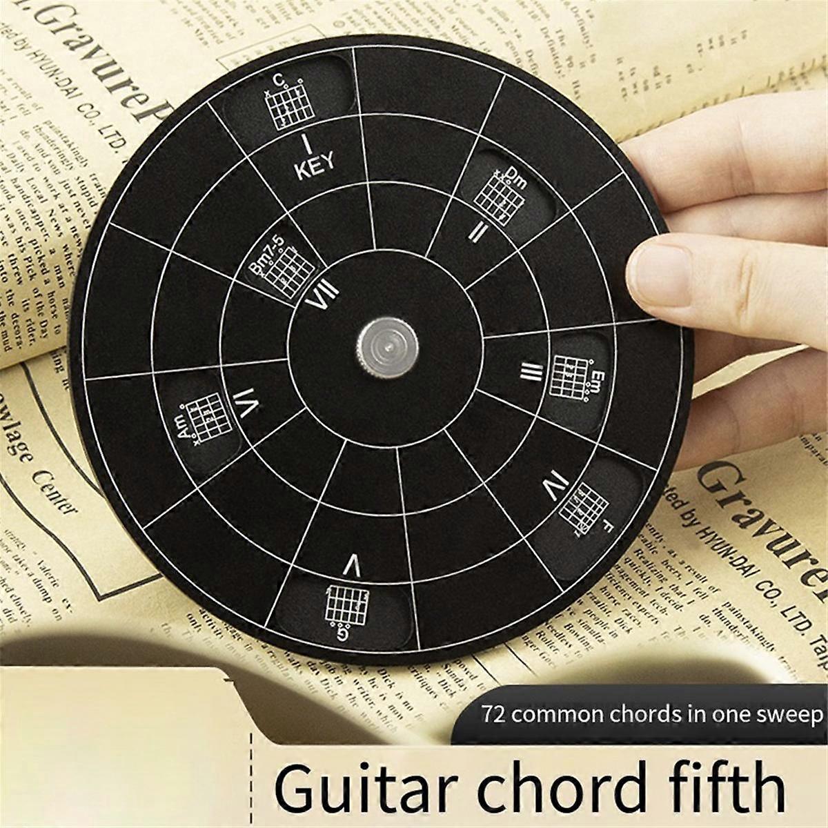 Circle of Fifths Wheel Melody Tool with Stand Holder Storage Bag Chord ...