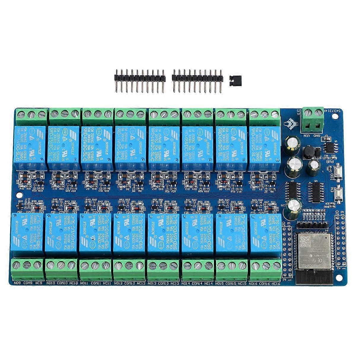 16 Channel Relay Module DC5-12V Power Supply ESP32 Development Board ESP32-WROOM Secondary ...