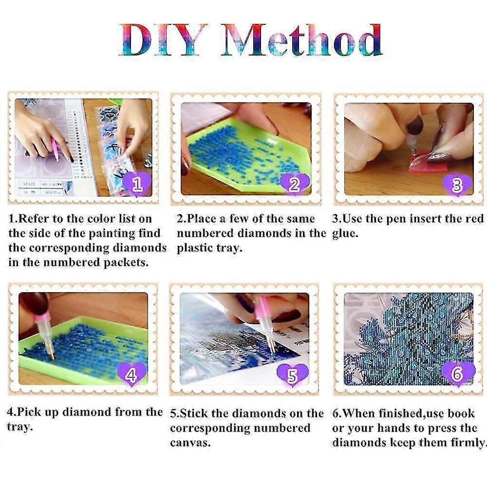 5d Diy Diamond Maleri Fuld rund "sød julemand"diamant Broderi ...