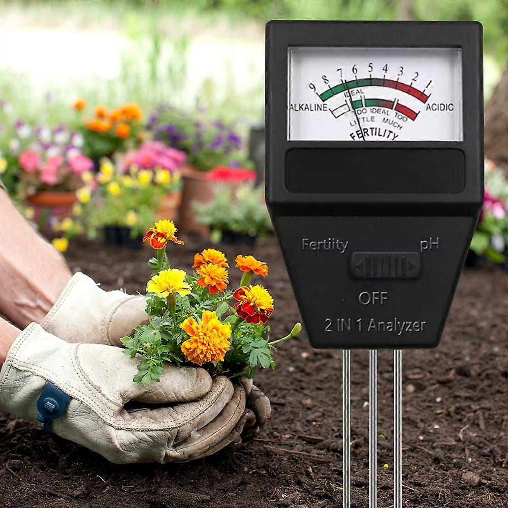 2 in 1 Soil PH Fertility Meter With 3 Probes Soil PH Tester Plant ...