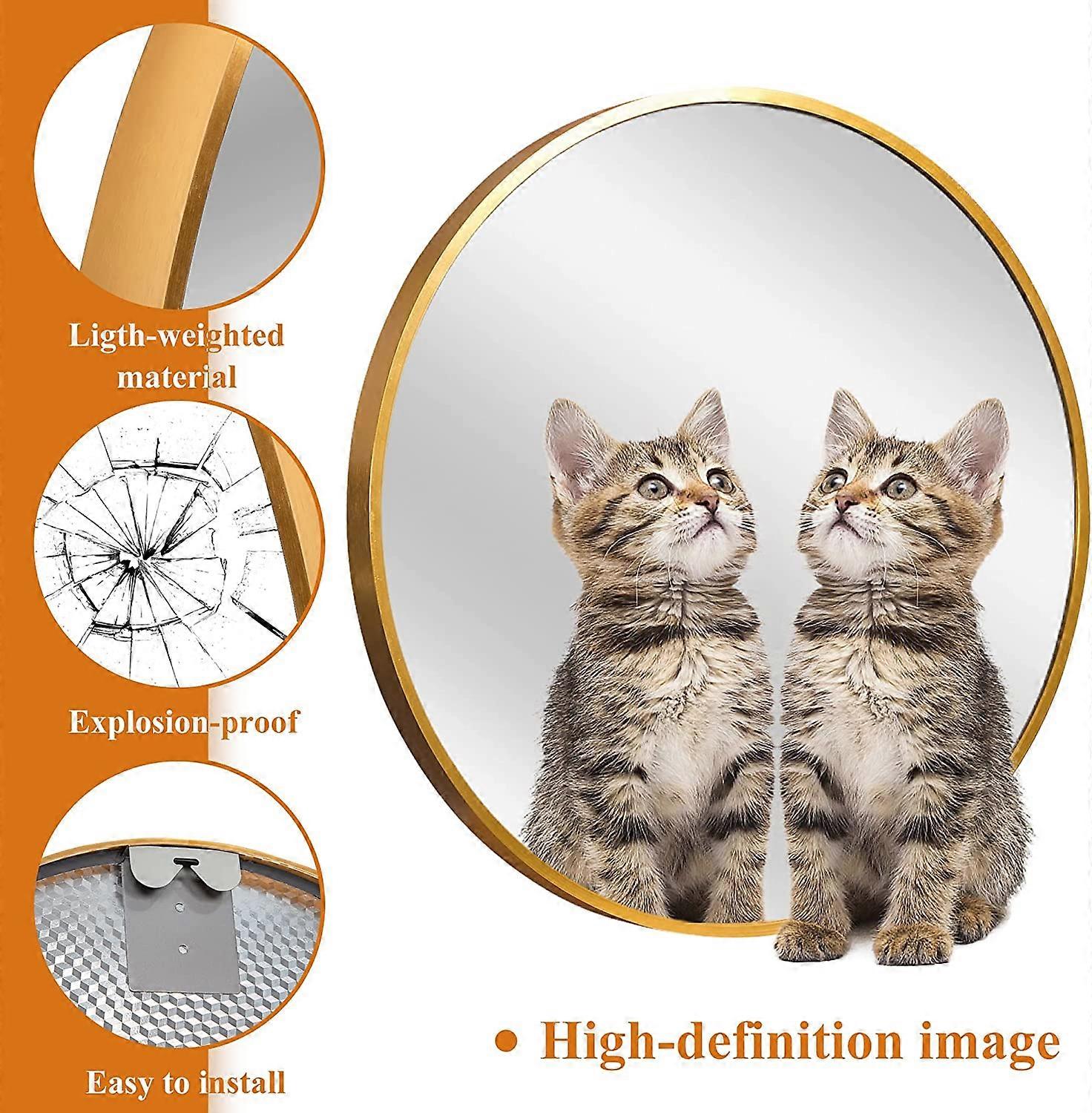 Round Mirror Circle Mirror for Wall Metal Framed Wall-Mounted Mirror ...