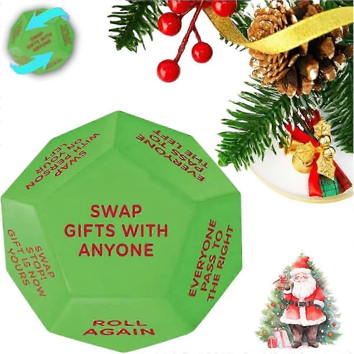 Santa Swap Gift Exchange Dice, 2025 New Christmas Exchange Dice Game ...