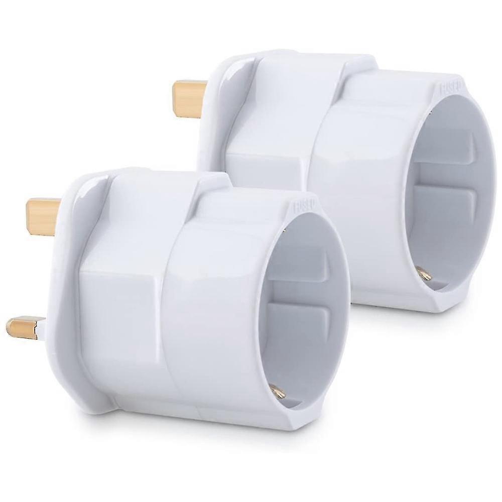 European To British Standard Plug Adapter - Set Of 2 Converters For G ...