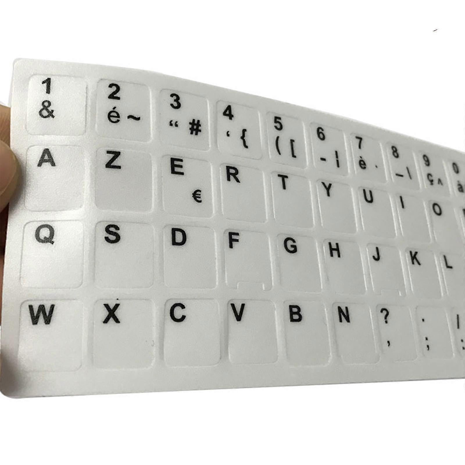 French Keypad Letter Sticker Eco-environment Matte French Keyboard ...