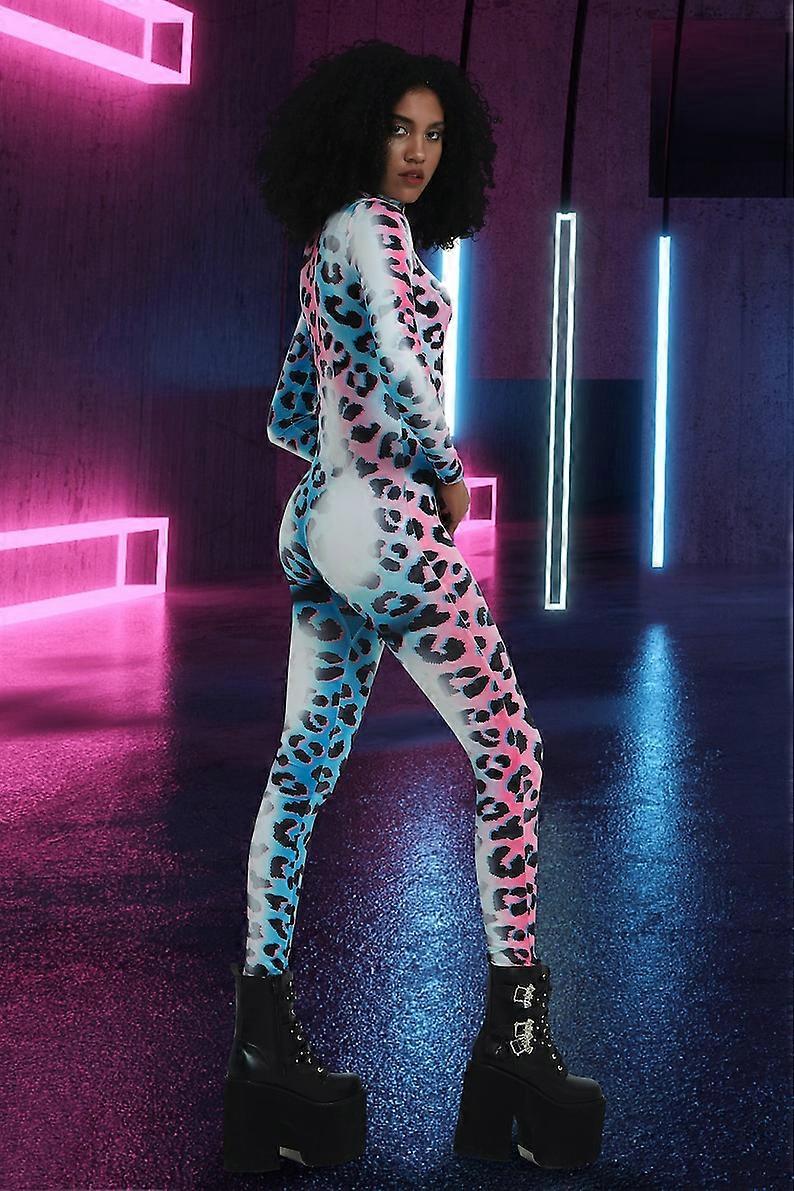 Cheetah Bodysuit Women, Music Festival Costume, Rave Catsuit, Animal ...