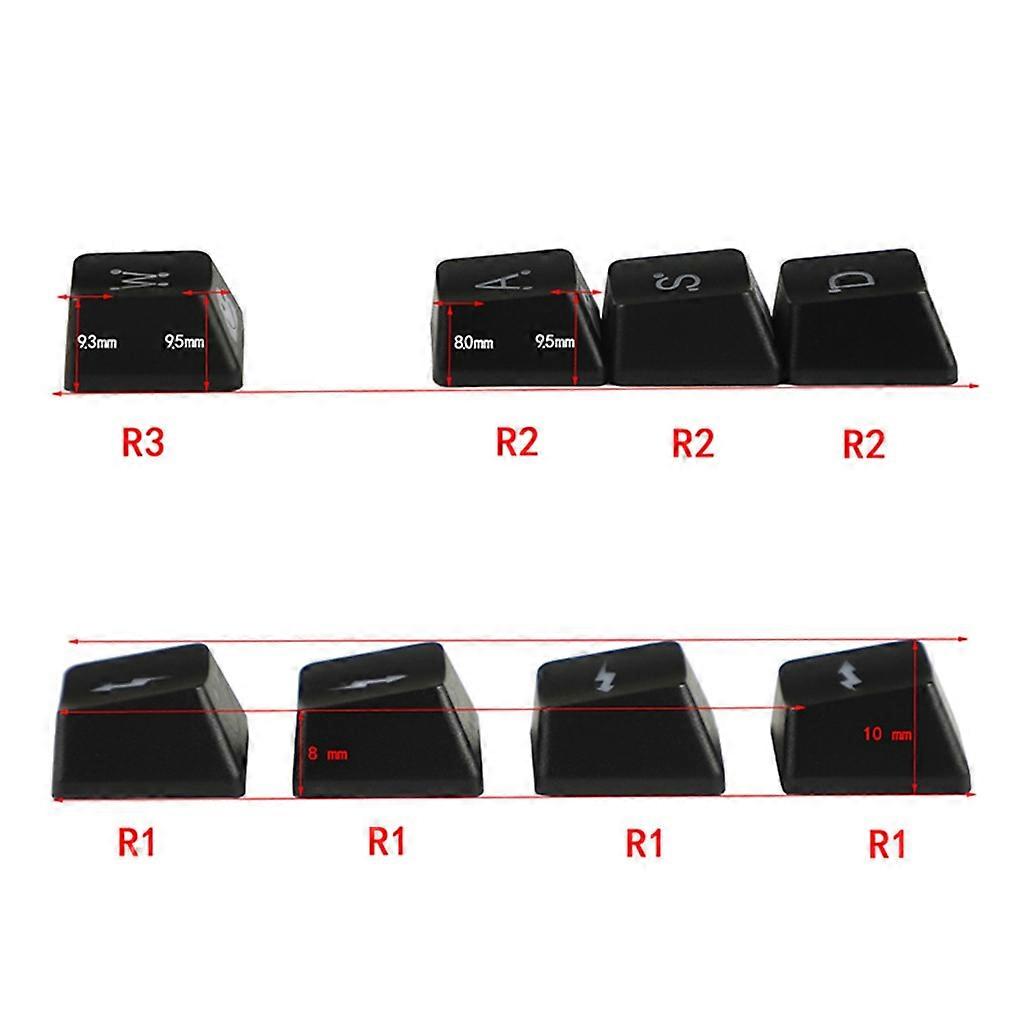 Professional Gaming keycaps Custom Backlit Keycaps Decorative Keycaps ...