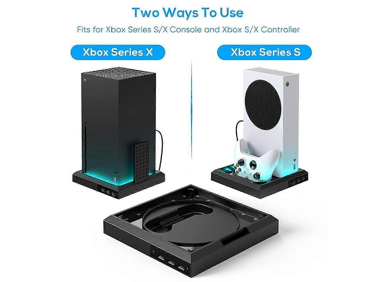 LED Light Stand Station for Xbox Series X / S with 3 Ports USB Hub, 2.0 ...