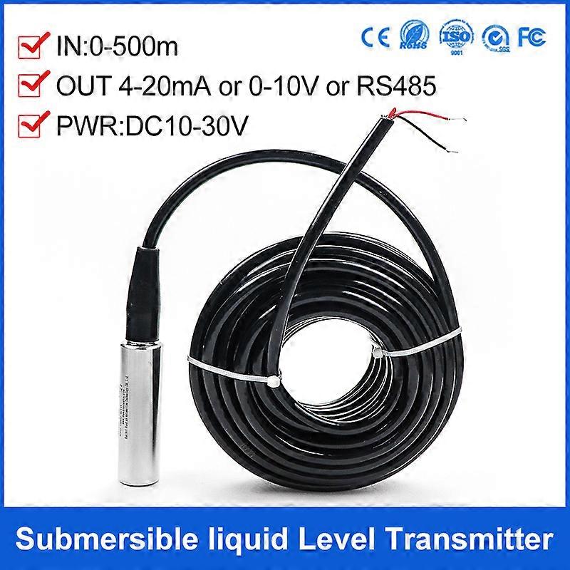 4-20mA submersible level sensor capacitive level transmitter water ...