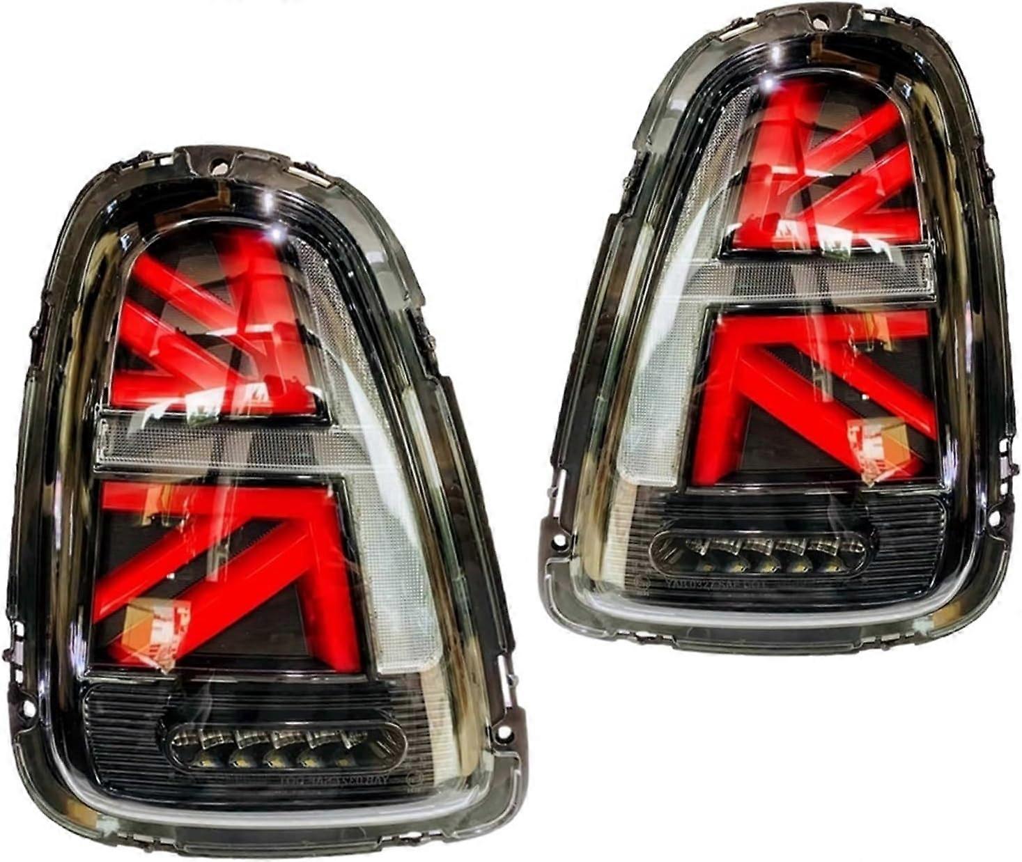 Union Jack Led Tail Lights Assembly Compatible for BMW R56 R57 R58 R59 ...