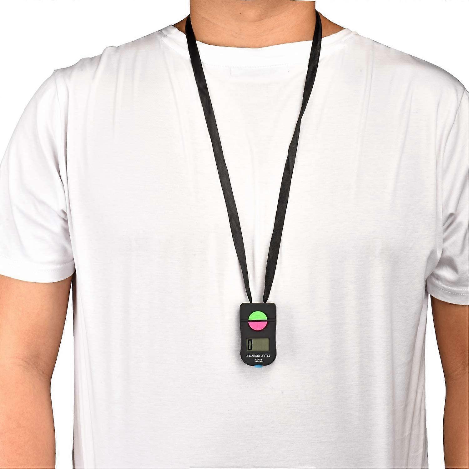 Electronic Counting Counter/Handheld Digital Clicker with Lanyard, 4 ...