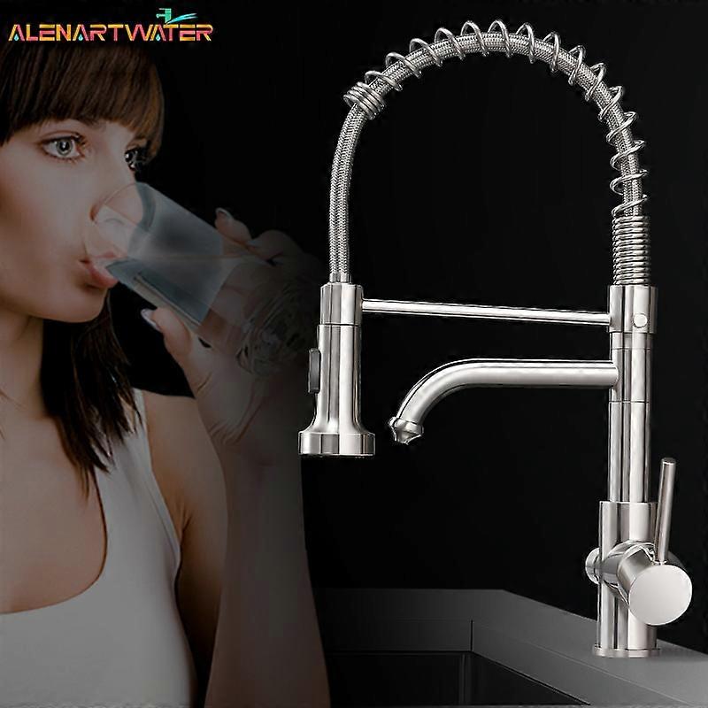 Kitchen Pure Water Filter Faucet Dual Handle Hot and Cold Drinking ...