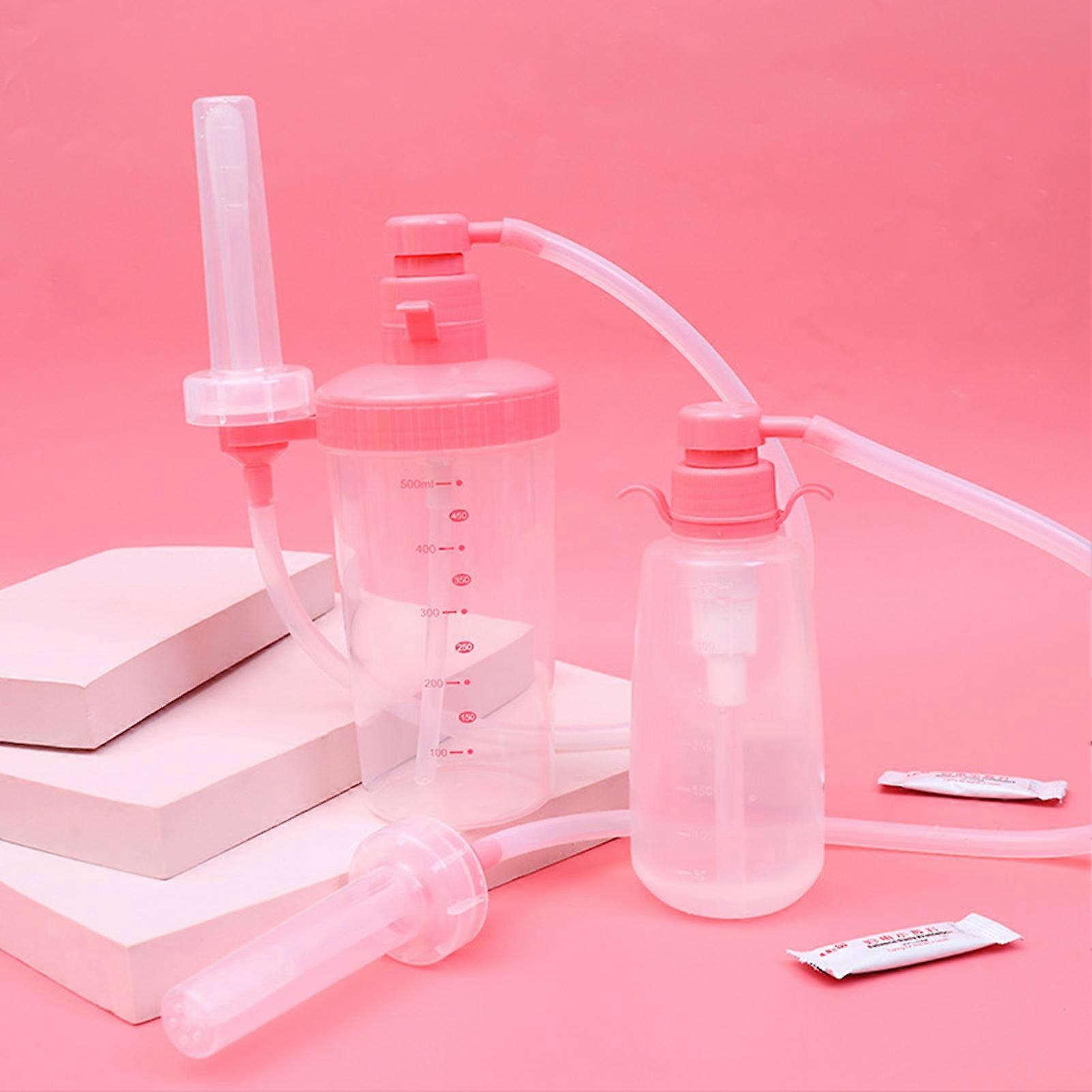 350ml/500ml Vaginal Clearner Graduated Pump Head Soft Nozzle Healthy ...