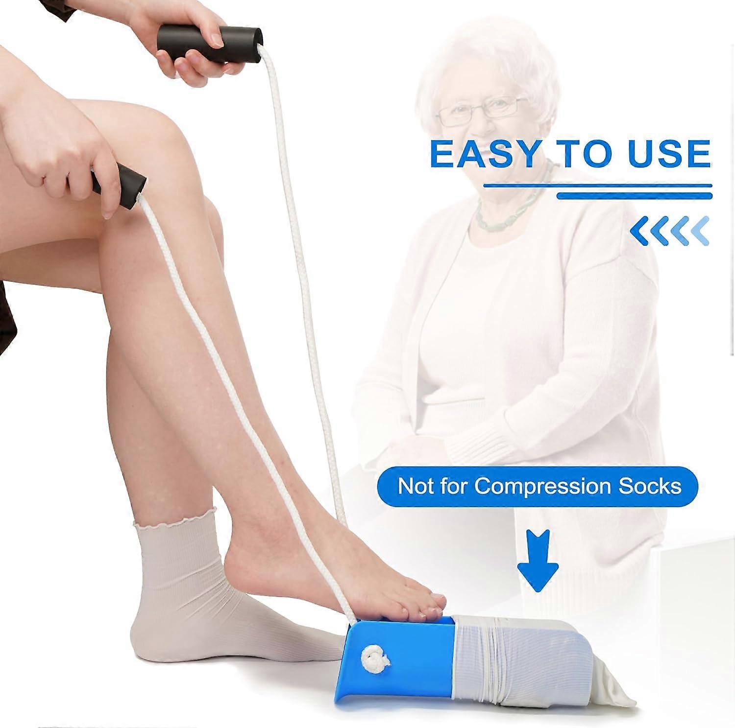 Sock Aids for Putting Socks On and Off , Easy to Use , Sock Helper with ...