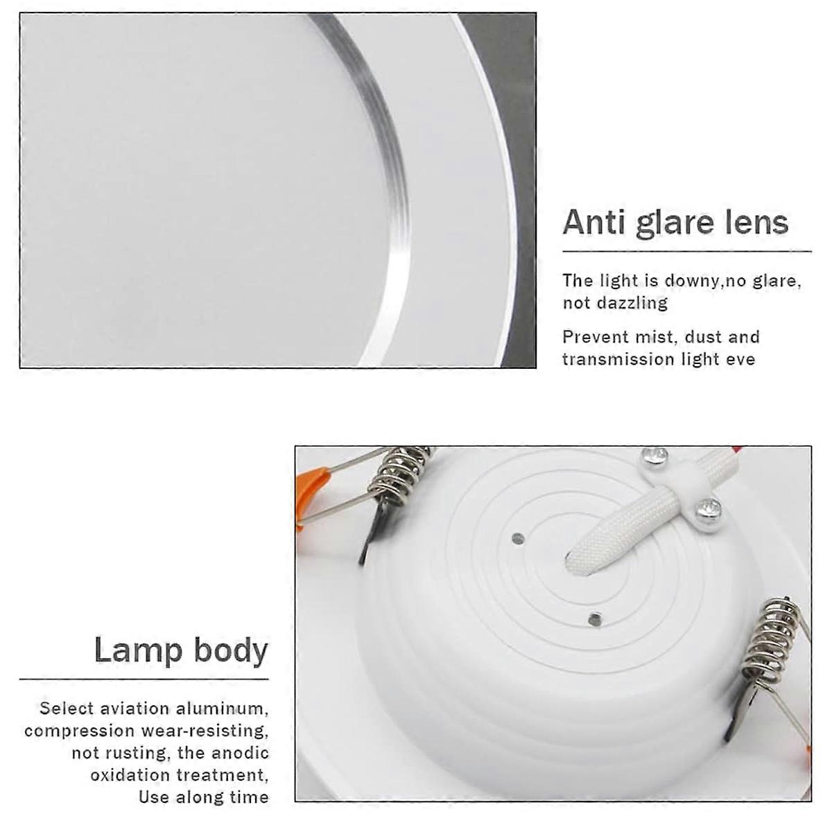 7w Round 14LED Infrared Sensor Downlight Human Body Induction Ceiling ...