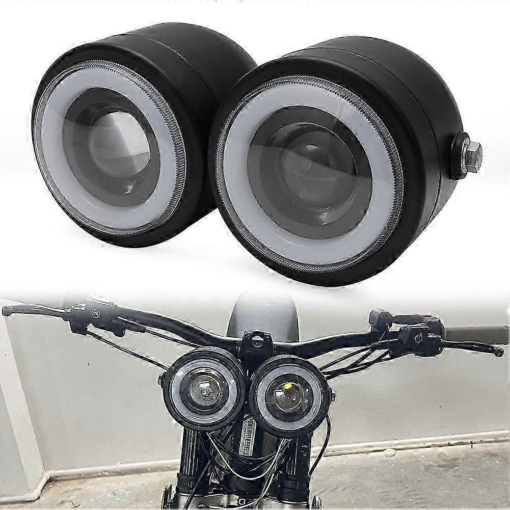 For Surron Twin Round Dominator Headlight With Bracket Switch Kit Front ...