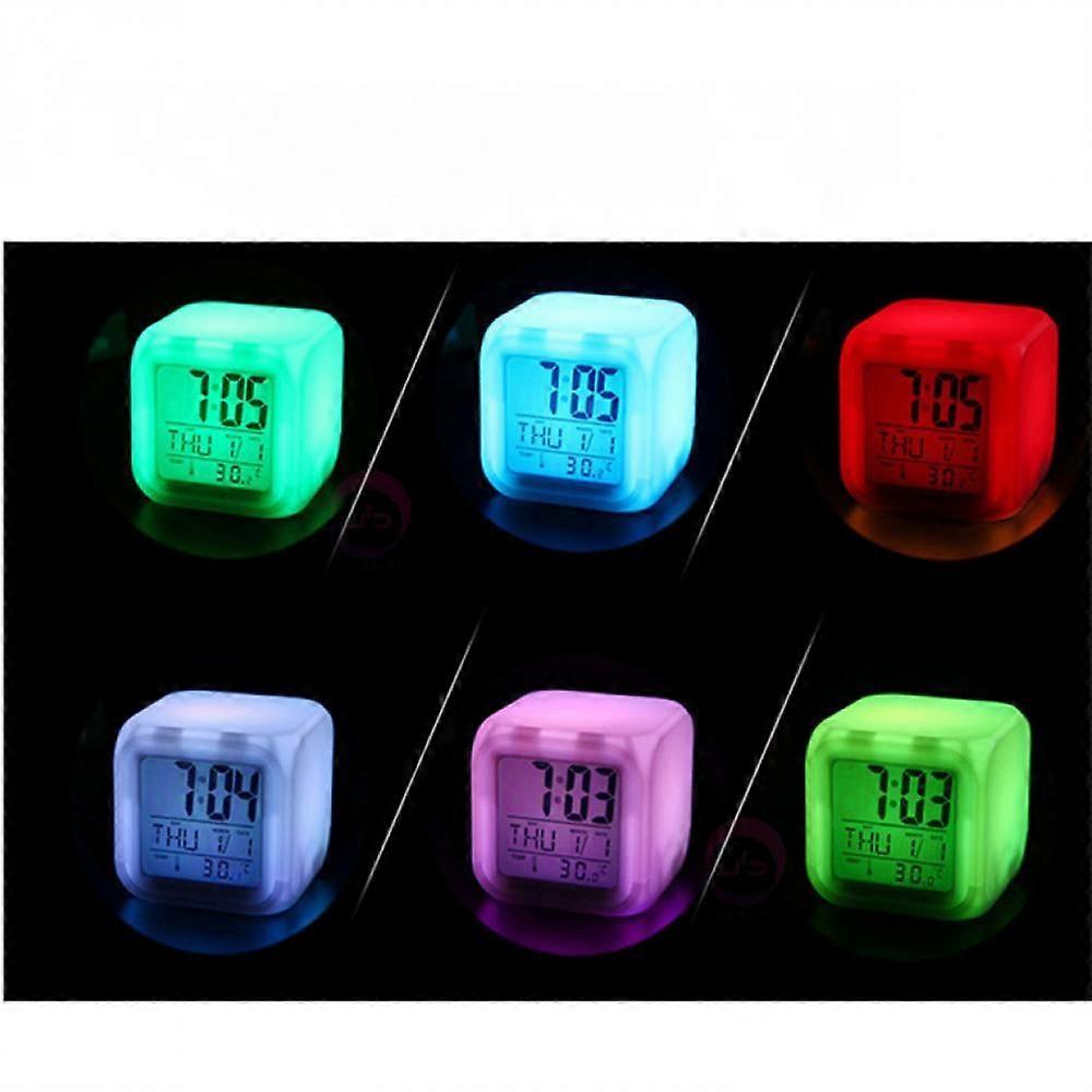 SSRGV Football League Colorful Alarm Clock, LED Digital Color Changing ...
