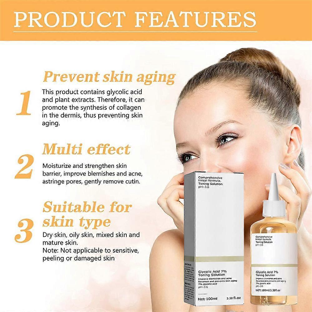 Glycolic Acid 7% Toning Solution Ordinary Acne Remover Lifting Firming ...