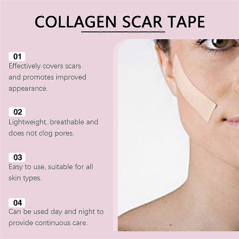 Collagen Scar Tape For Face, Losveo Silicone Scar Sheets For Face ...