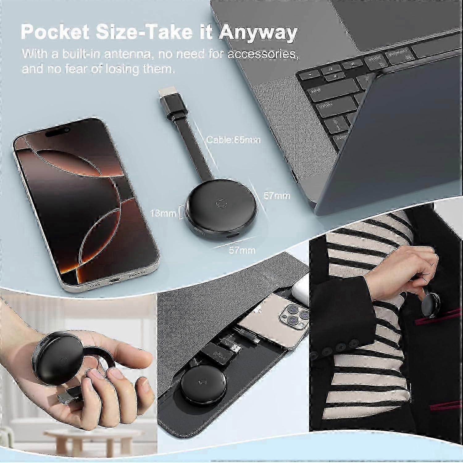 Smart TV WiFi dongle for Google TV supporting Netflix, YouTube, and ...